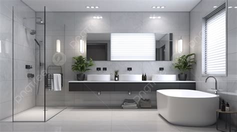 3d 렌더링으로 시각화된 욕실 인테리어 디자인 욕실 인테리어 화장실 현대적인 욕실 배경 일러스트 및 사진 무료 다운로드 Pngtree