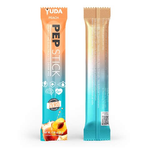 Pep Stick Energizing Electrolyte Drink Mix Peach Yuda