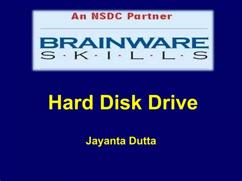 Hard Disk Drives PPT