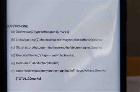 Solved Questionone A Outlinetwo2typesofmagnets 2marks