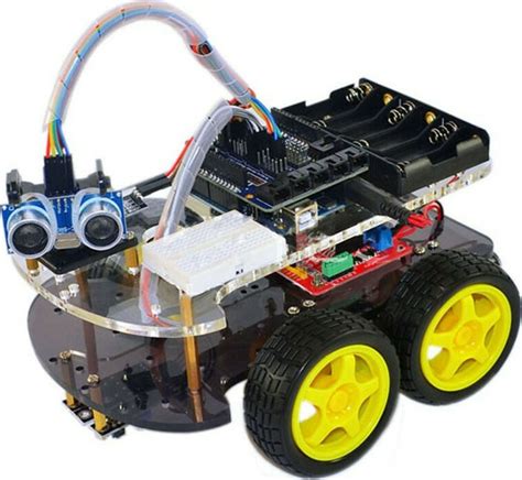Arduino Car Tracing Obstacle Advance 4wd Skroutzgr