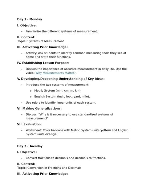 Grade 7 Industrial Arts Week 8 Dll Pdf Decimal