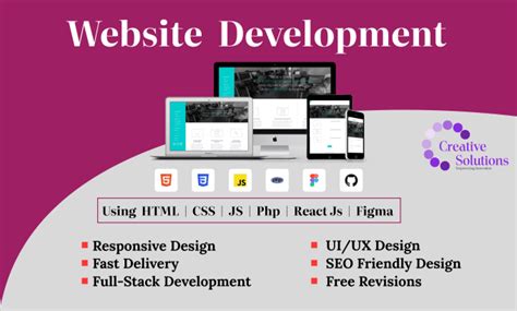 Be Your Web Developer In Html Css Js Php By Webdewcs Fiverr