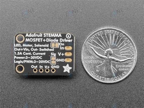 Play Zone CH Adafruit MOSFET Driver For Motors Solenoids LEDs Etc STEMMA JST PH 2mm