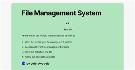 Copy Of File Management System