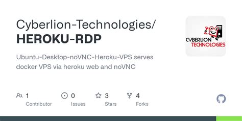 Github Cyberlion Technologiesheroku Rdp Ubuntu Desktop Novnc Heroku