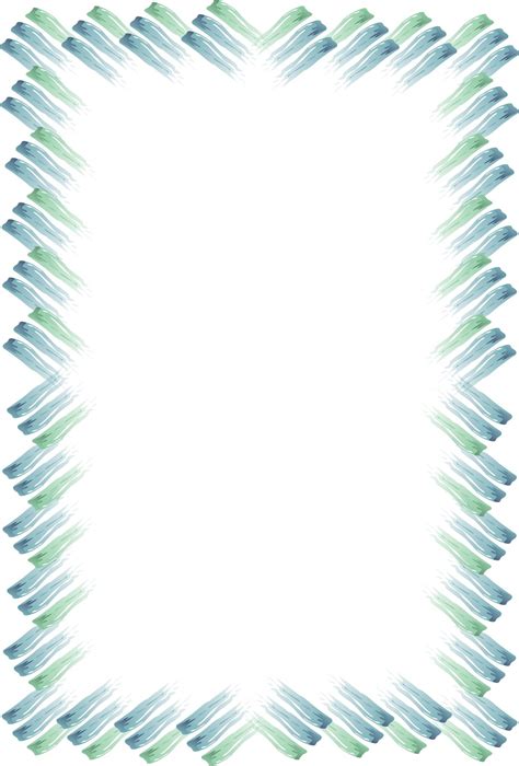 BORDER AND SHADING Free Border Template Blue Line