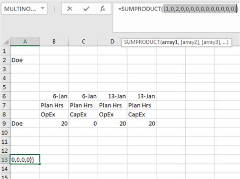 Trying To Use Sumproduct To Count But If Multiple Instances On