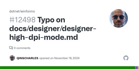 Typo On Docsdesignerdesigner High Dpi Modemd · Issue 12498 · Dotnetwinforms · Github