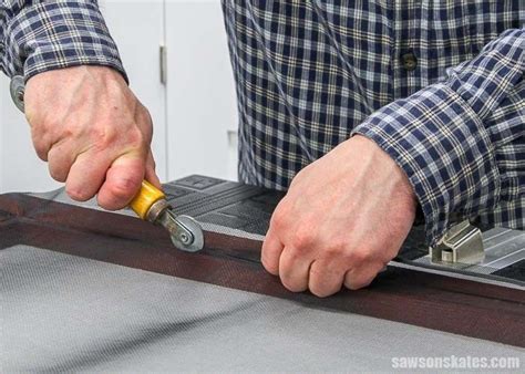 How To Replace Window Screen Mesh Easier Than You Think Saws On Skates Window Screens