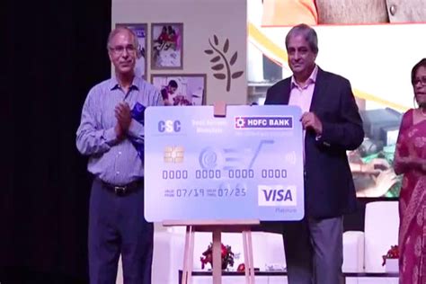 Hdfc Bank Csc Launch Credit Card For Small Traders And Village Entrepreneurs