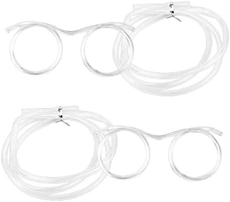 8pcs Silly Straw Glasses Reusable Fun Loop Drinking Straw