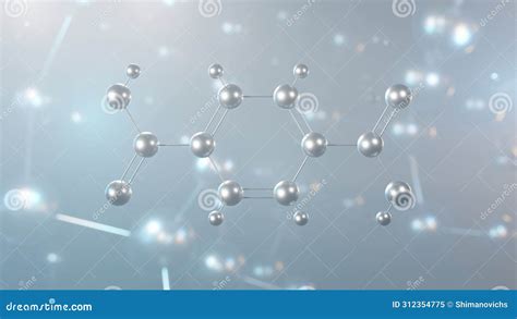 Terephthalic Acid Molecular Structure 3d Model Molecule Precursor