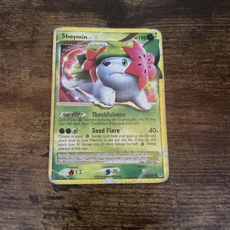 Pokémon Tcg Shaymin Lvx Platinum 126127 Holo Rare Holo Lvx Ebay