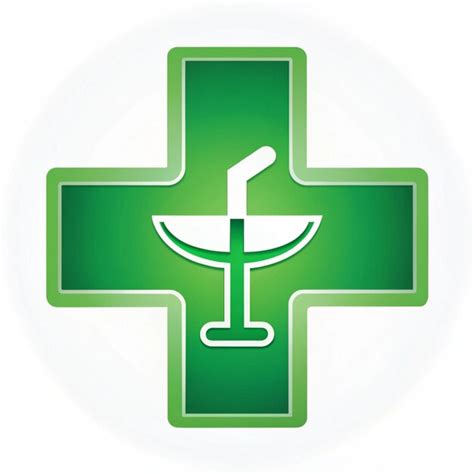 Pharmacy Logo With Cross Symbol Premium Ai Generated Image