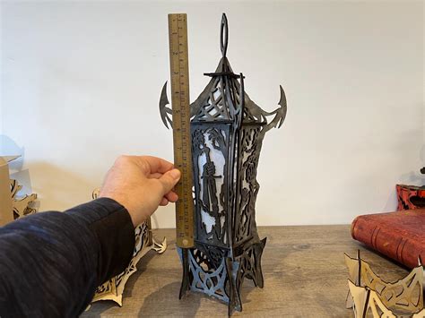 Gothic Soul Lantern Svg Digital Laser Cut Pattern Undead Zombie