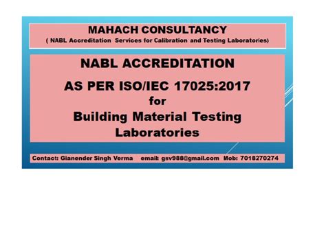 Nabl Consultancy Building Material Testing Lab Pdf