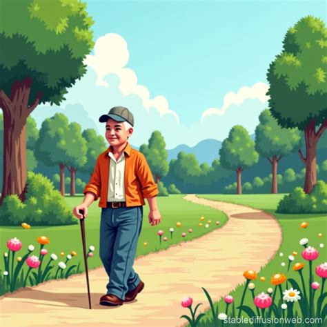 Grandpa In The Park Stable Diffusion Online