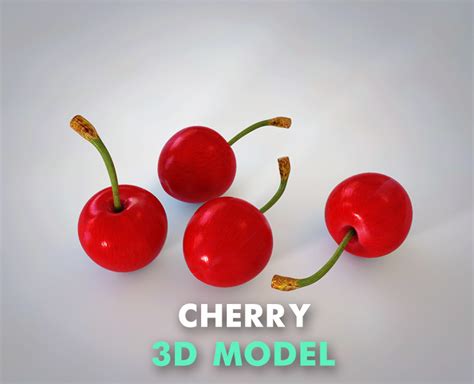 Cherry 3d Model Flippednormals