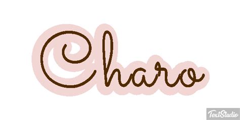 Charo Nome Desenhos De Logotipo Em  Animado