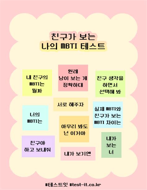 친구가 보는 나의 MBTI 테스트