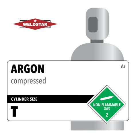 Argon Bottle Sizes Chart