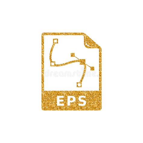 Gold Glitter Icon Eps File Format Stock Vector Illustration Of