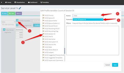 Create Analyzer Service Level Percentage Report Cisco