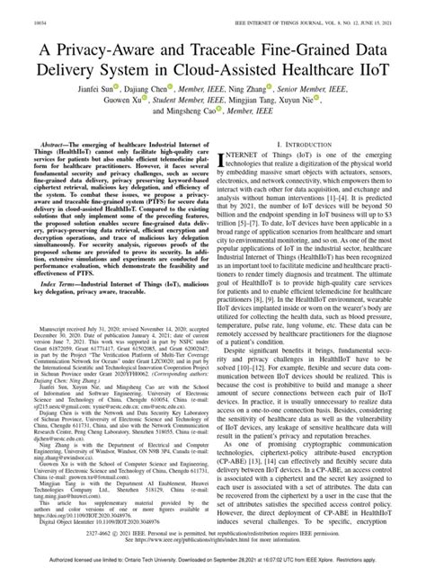 A Privacy Aware And Traceable Fine Grained Data Delivery System In
