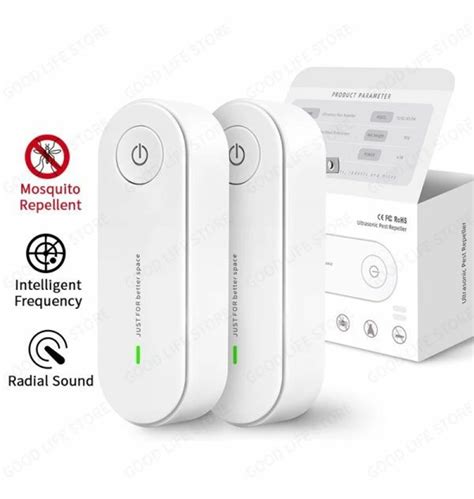 초음파 방충제 전자 모기 구충제 쥐 거미 바퀴벌레 살충제 해충 방제 2 팩 티몬