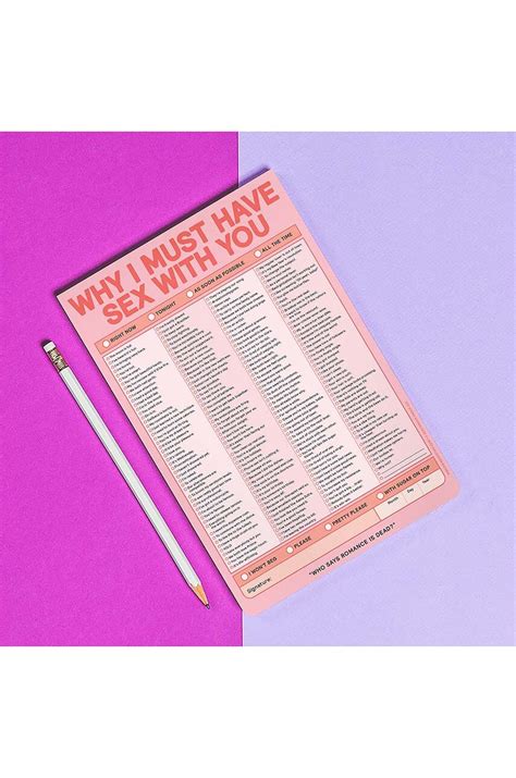 Notatnik Why I Must Have Sex With You Pad