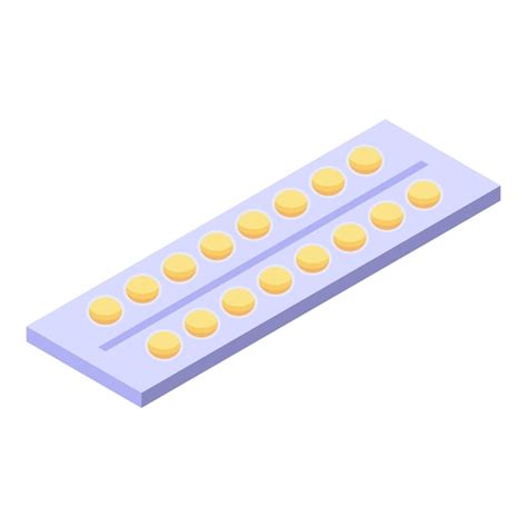 Premium Vector Contraception Blister Icon Isometric Vector Birth Patch Control Implant