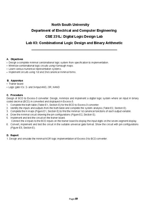 Lab 3 Hello North South University Department Of Electrical And Computer Engineering Cse