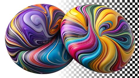 Swirled Candy Colors Psychedelic Pattern Vibrant Abstract Design Colorful Texture Png