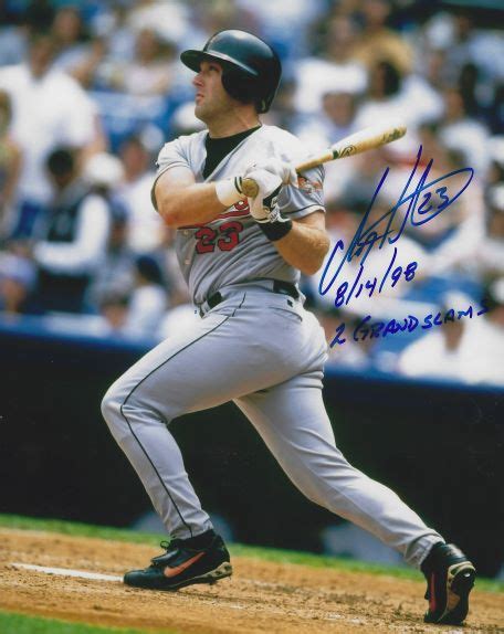 Autographed Chris Hoiles 8x10 Baltimore Orioles Photo Main Line
