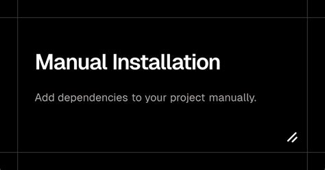 Manual Installation Shadcn Ui中文文档 Shadcn Ui中文网