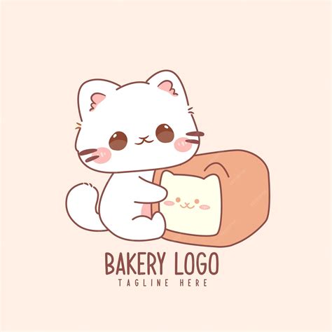 Premium Vector Cute Cat In Bread Cartoon Vector Icon Illustration