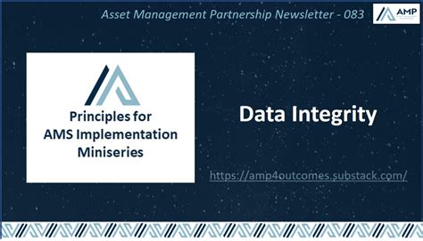 Principles For Asset Management System Implementation Data Integrity