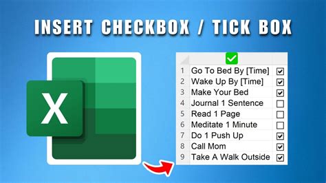 How To Add Checkbox In Ms Excel 2025 How To Add Tick Box In Microsoft Excel Youtube