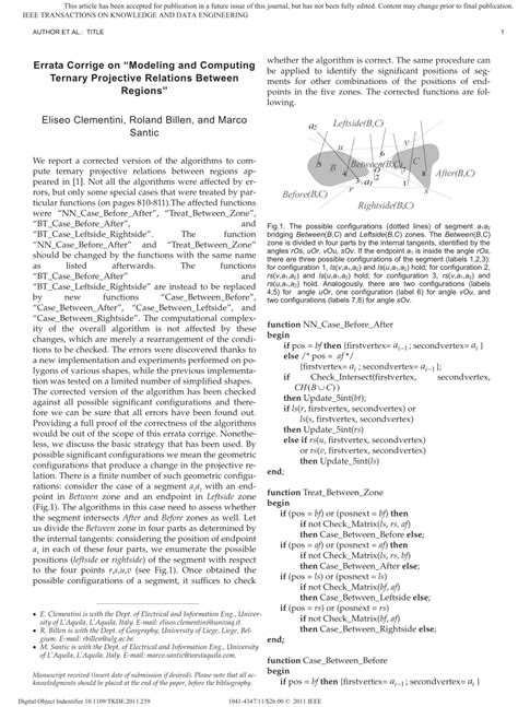 Pdf Errata Corrige On Modeling And Computing Ternary Projective