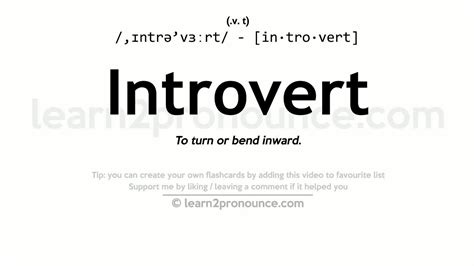 Introvert Meaning How To Pronounce Introvert