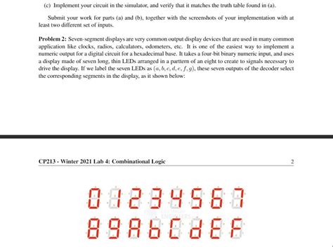 Solved Combinational Logic 1 Overview In The Previous Labs Chegg Com