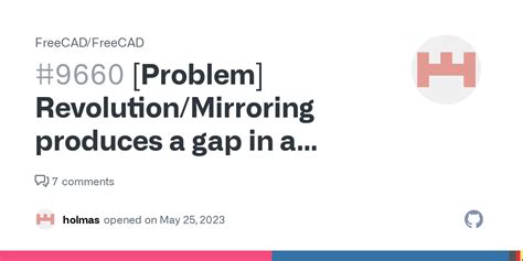 Problem Revolutionmirroring Produces A Gap In A Body · Issue 9660