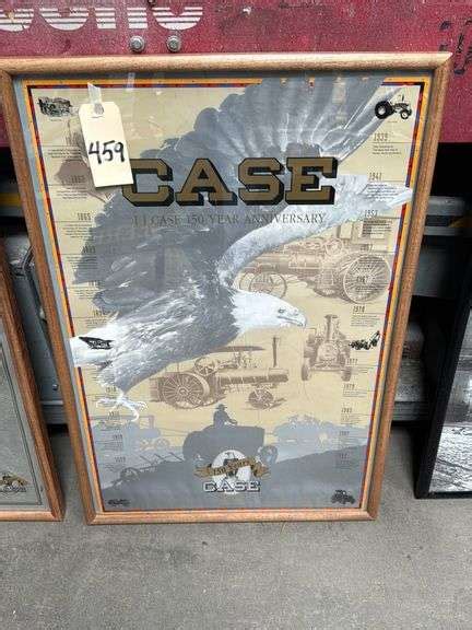 Ji Case 150 Year Case Eagle Poster Framed Kraupies Real Estate And Auctioneers