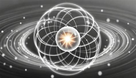 Premium Photo Power Energy Rotating Atom Cell Element Background