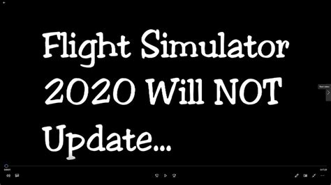 MSFS2020 Update NOT YouTube