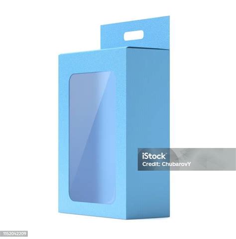 상자 모의 업 투명 창이 있는 파란색 디스플레이 상자 3d 렌더링 그림 0명에 대한 스톡 사진 및 기타 이미지 0명 3차원 형태 공란 Istock