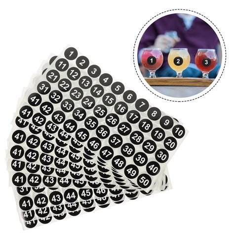 10 Sheets Number Sticker Alphabetical Tabs Labels Stickers Numbers