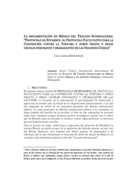 Protocolo De Estambul Estudio Pdf Pdf Tortura Constitución
