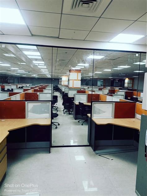modular glass fixed partition at ₹ 1000 sq ft office partitions in